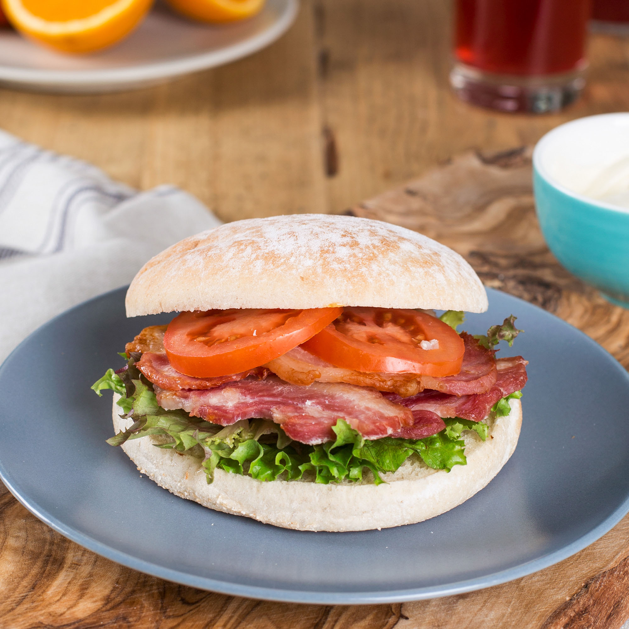 A5 Sliced Floured Baps 6 x 8 - King Bros Foodservice