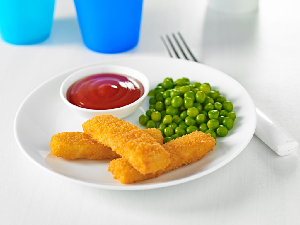 MSC Minced Cod Fish Fingers (25g) - King Bros Foodservice